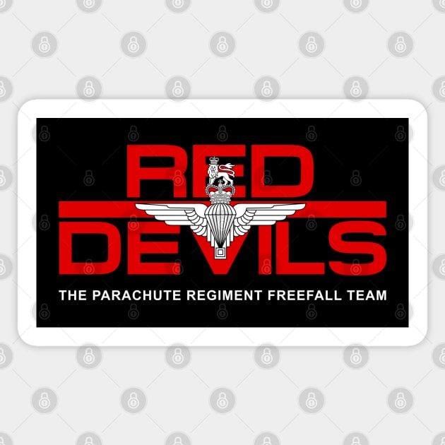 Mod.1 Red Devils Parachute Team - Red Devils Parachute Team - Sticker | TeePublic